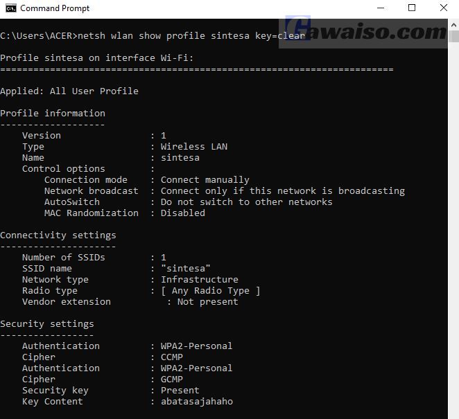 2 Cara Melihat Password WiFi di Windows 10 yang Disimpan Sistem